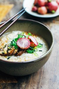 Silky Vegan Congee (Mushroom) | My Goodness Kitchen