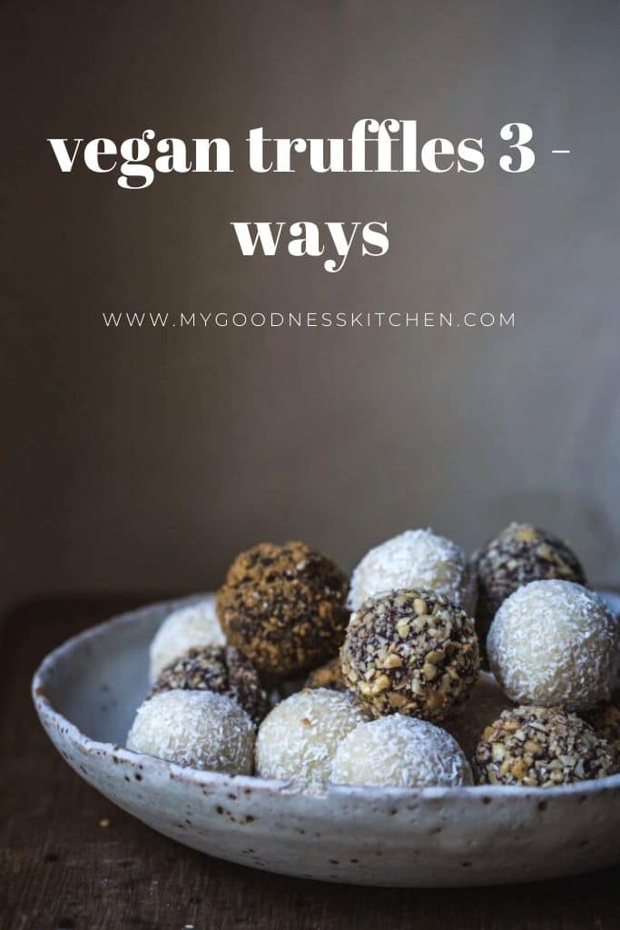 Trouble-Free Vegan Truffles (3-ways) | My Goodness Kitchen